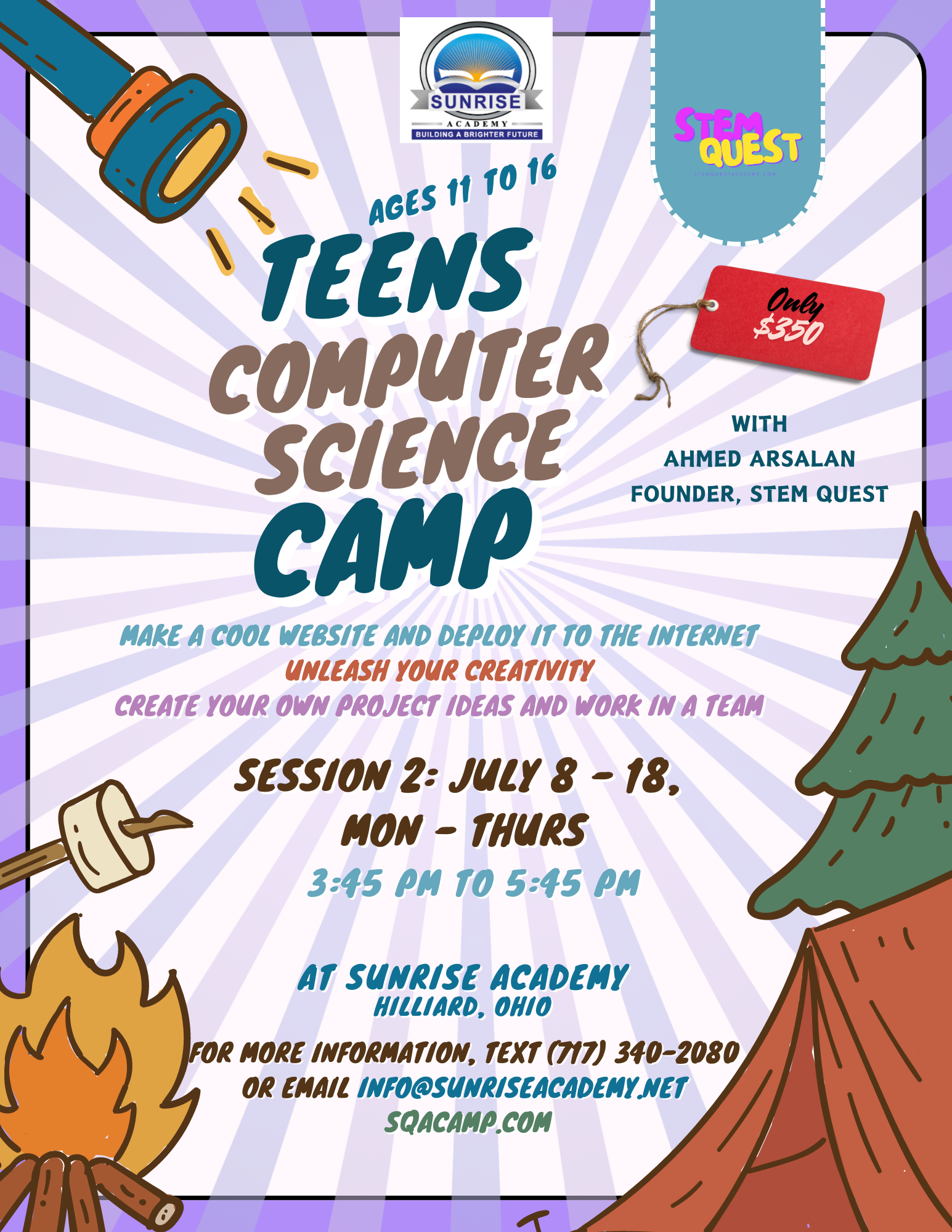 SQA Computer Science Camp - Sunrise Academy | Building a Brighter Future